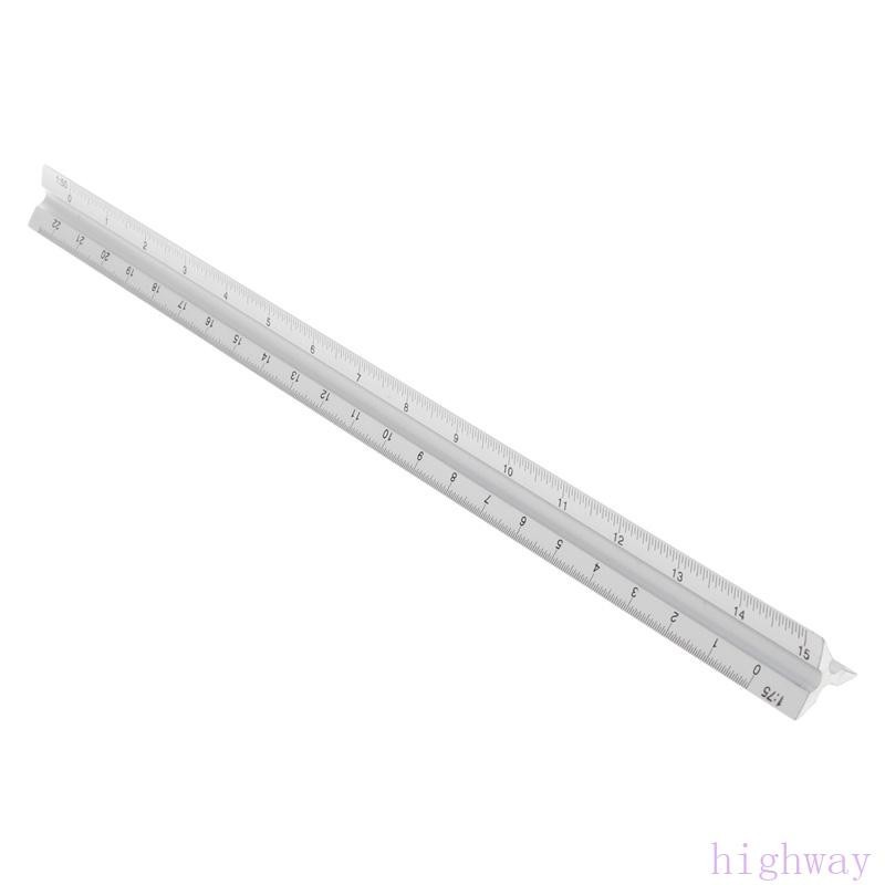 Hi 30cm Aluminium Metal for Triangle Scale Architect Engineer Technical ...