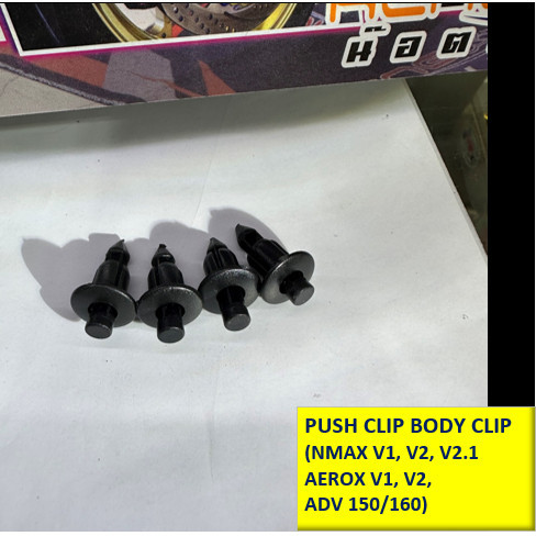 RIVET PUSH CLIP BODY CLIP for NMAX V1 V2 V2.1 AEROX V1 V2 ADV 150/160 ...