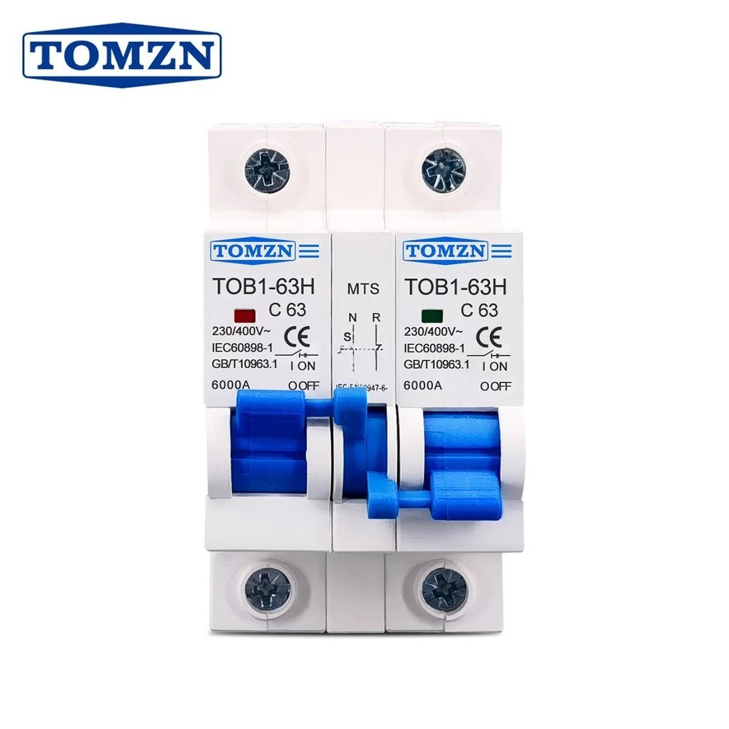 1P+1P MTS TOMZN AC Dual power Manual transfer switch Circuit breaker ...