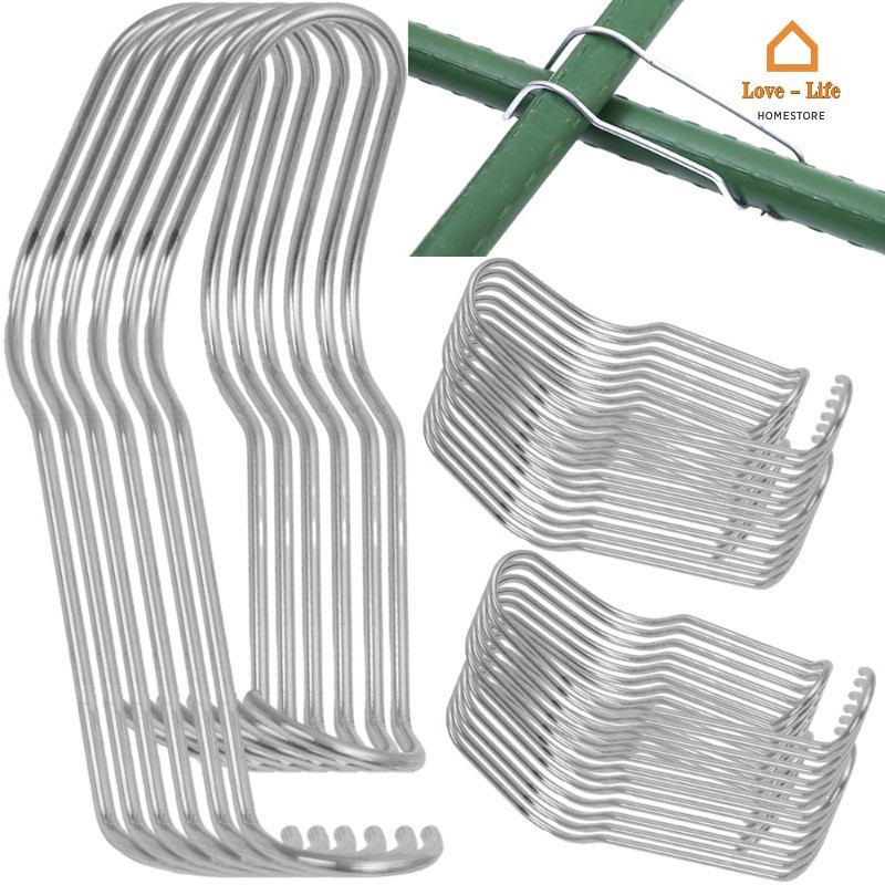 10Pcs Horticultural Trellis Connecting Buckles Durable Steel Wire ...