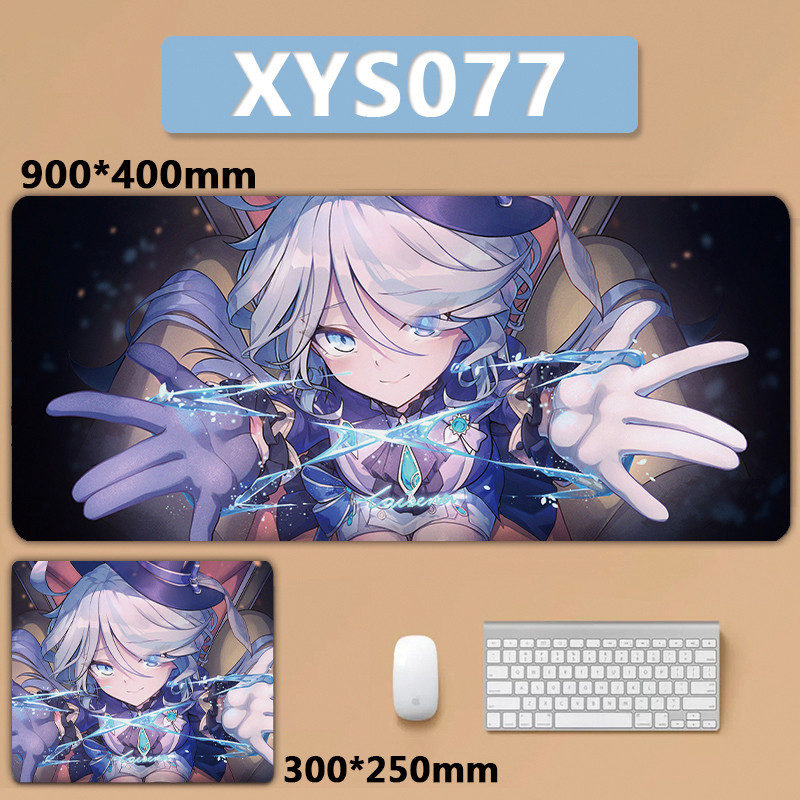 900x400mm Genshin Focalors Furina Mouse Pad Large Computer Laptop Non ...
