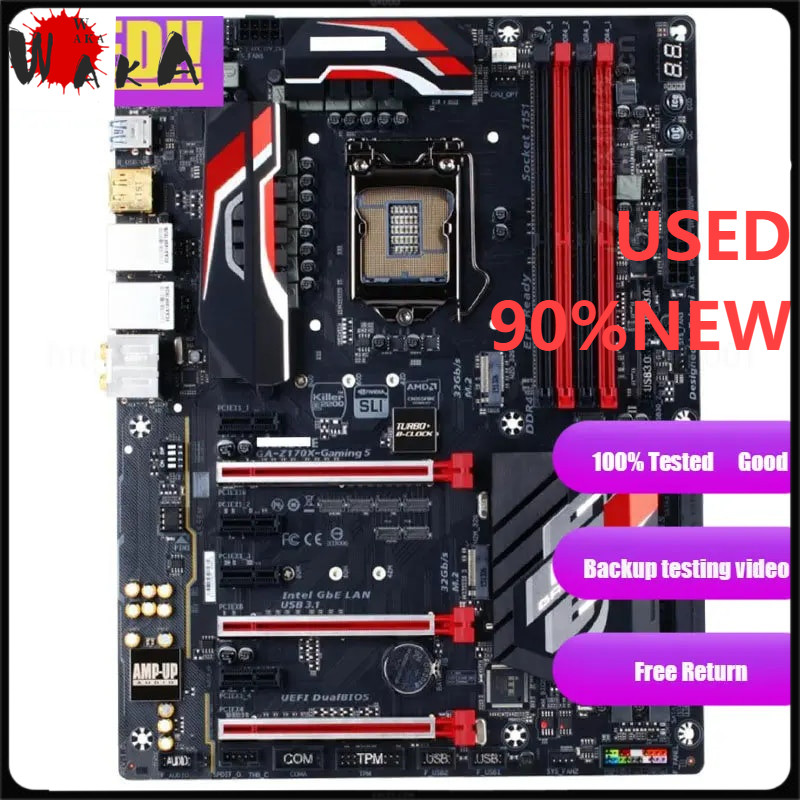 GIGABYTE G1 Gaming GA-Z170X Gaming 5 LGA 1151 motherboard Intel Z170 HDMI ATX Motherboard ...