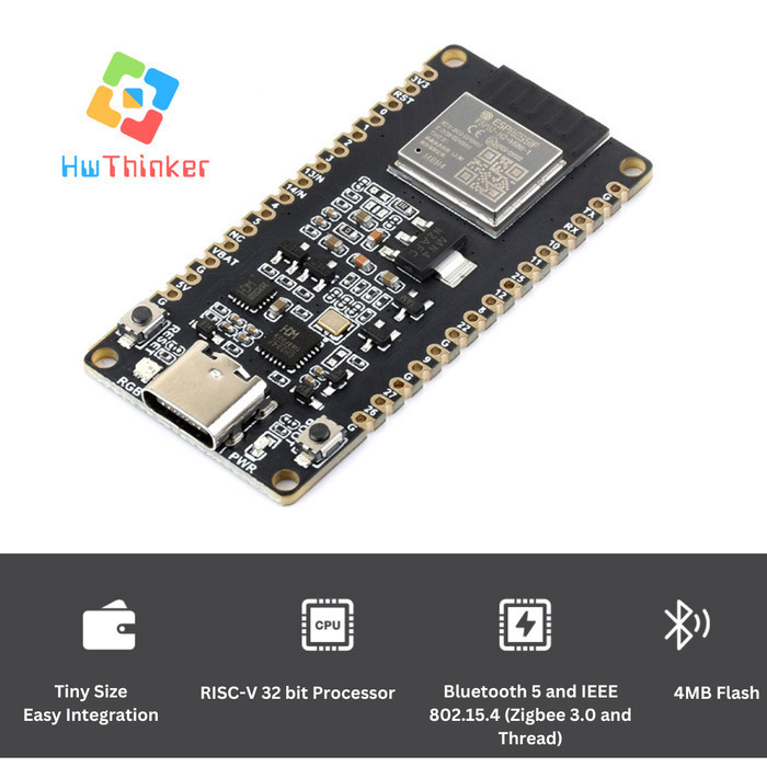 Waveshare Esp32 H2 Dev Kit N4 Esp32h2 Bluetooth 5 Ble Zigbee 30 Thread