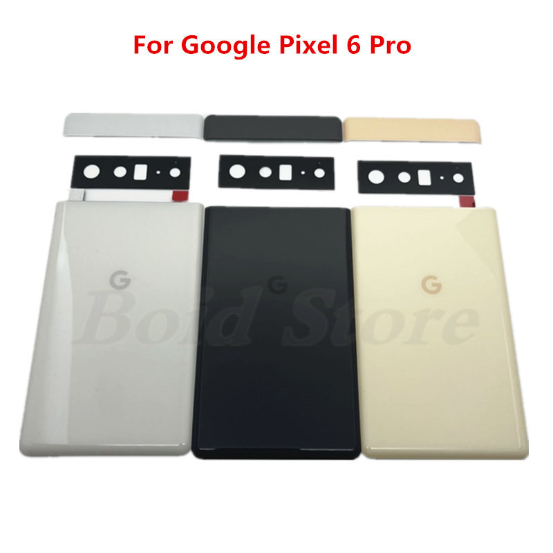 For Google Pixel 6 Pro Back Battery Cover Door Rear Glass Housing Case ...