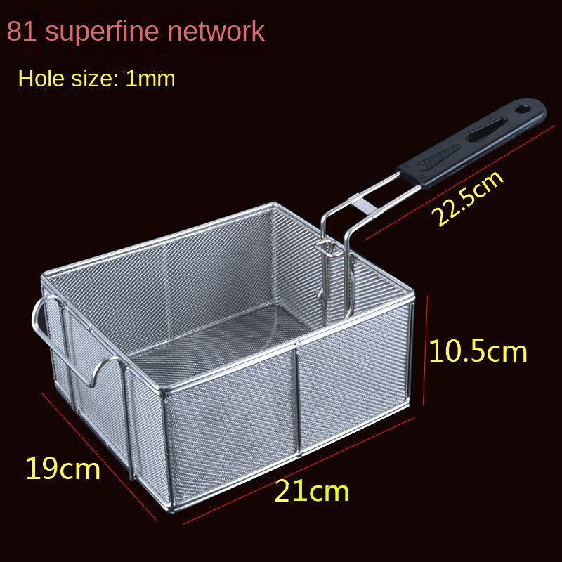 Encrypted Frying Mesh Frying Basket Commercial Square Oil Strainer ...