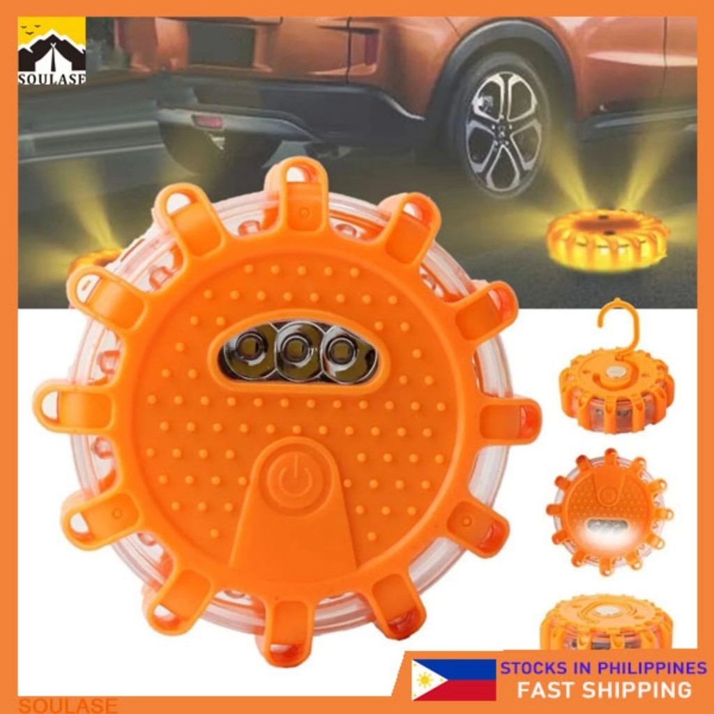 SOULASE Magnetic LED Emergency Car Strobe Lights Road Flares Warning ...