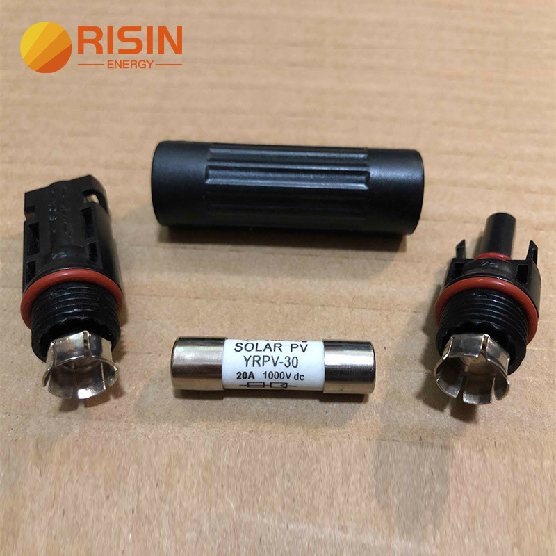 PV MC4 Solar Fuse Connector 15A 1000VDC inline Fuse Use For Solar Cell ...