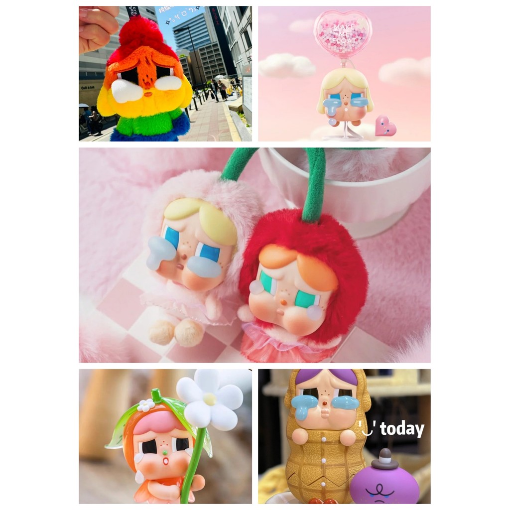 POPMART Pop mart CRYBABY Love God's Tears Series Vinyl Plush Pendant ...