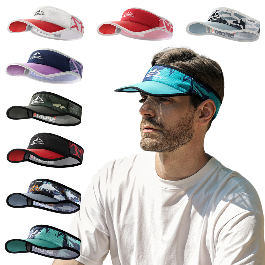 1PC Cooling Visor Cap Mesh Baseball Cap Top Empty Tennis Golf Cap ...