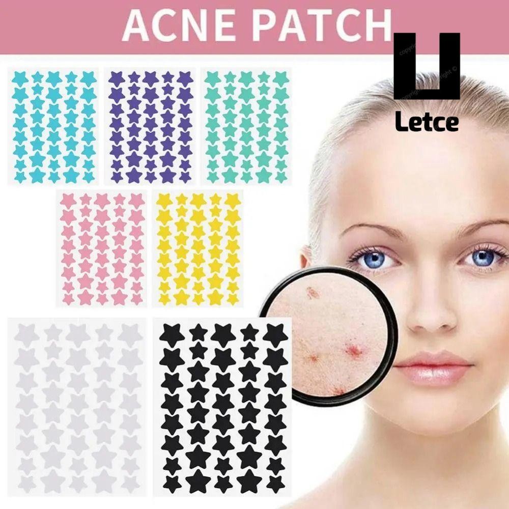LETCE 40Pcs/sheet Pimple Patches, Colorful Acne Treatment Pimple Cover ...