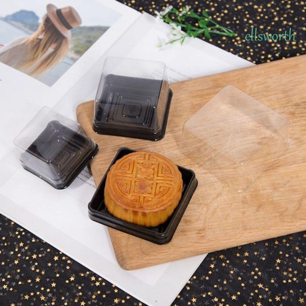 ELLSWORTH Mooncake Boxes Square 50pcs Moon Cake Packing Box Wedding ...