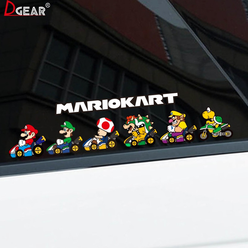 Car sticker Mario racing car Motorcycle sticker Game car sticker ...