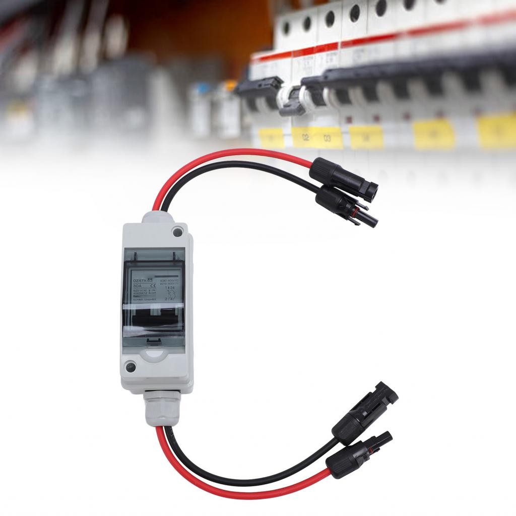 Solar Panel Disconnect Switch 30A DC AC Shut Off 2 Poles Outdoor Home ...