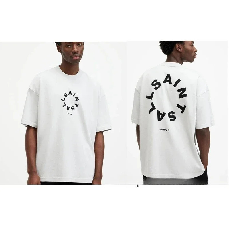 Europe American Niche Trend Brand ALL SAINTS T-shirt Summer Loose ...