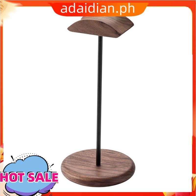 [in stock]Headphone Stand Black Walnut Solid Wood Headphone Stand Head ...