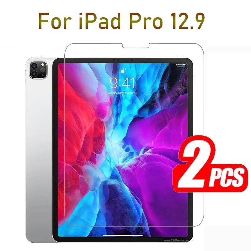 iPad Pro 1-2Pcs 100D HD Clear Tempered Glass Film For iPad Pro 12.9 ...
