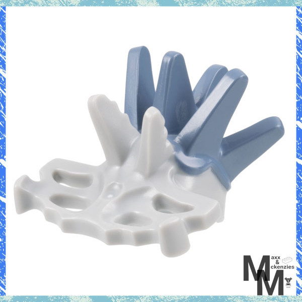 Helmet Fish Bone with Sand Blue Spikes (1726pb01) LEGO Minifigure ...