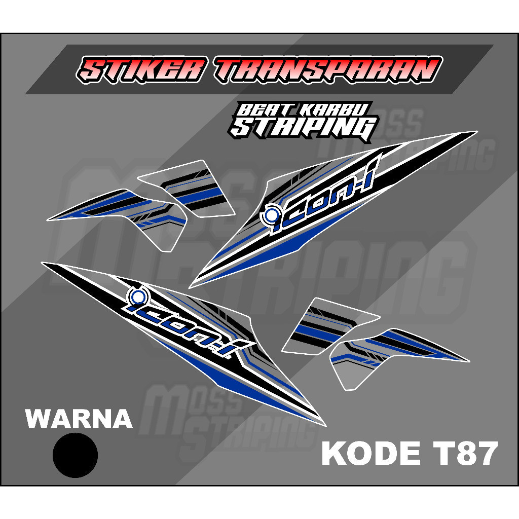 Striping trim sticker variations decal Beat karbu Transparent Beat karbu 2008 2009 2010 2011 ...