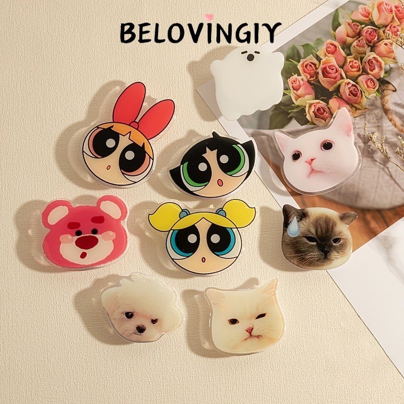 Cartoon Cute Niche Bow Phone Stand Flying Dog Transparent Air Bag Stand ...