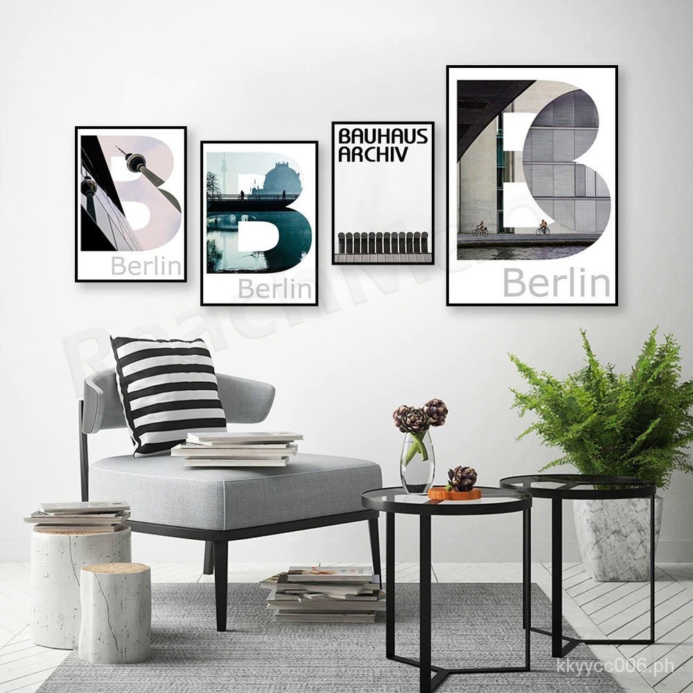 Bauhaus archives poster, berlin architecture poster, german city poster ...