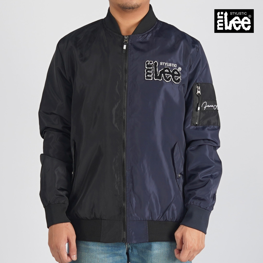 Stylistic Mr. Lee Men's Basic Bomber Jacket for Men Trendy Fashion Regular Fit 130534 (Navy ...