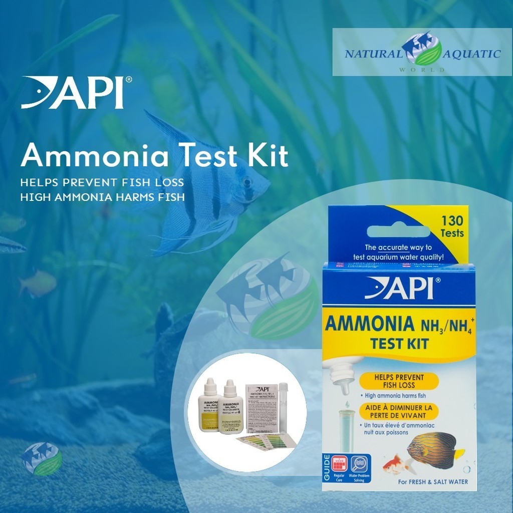 API Ammonia NH3/ NH4+ Test Kit w/ 130 Tests for fresh & salt water ...