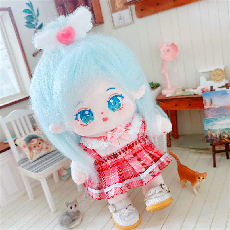 Humanoid Doll 20cm Baby Clothes Doll Toys Preppy Strap Uniform Skirt ...