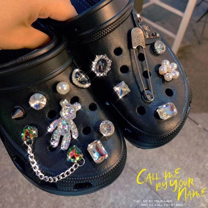 Fashion Rivet Pearl designks Design jibits Set Diamond Flower Jibits ...