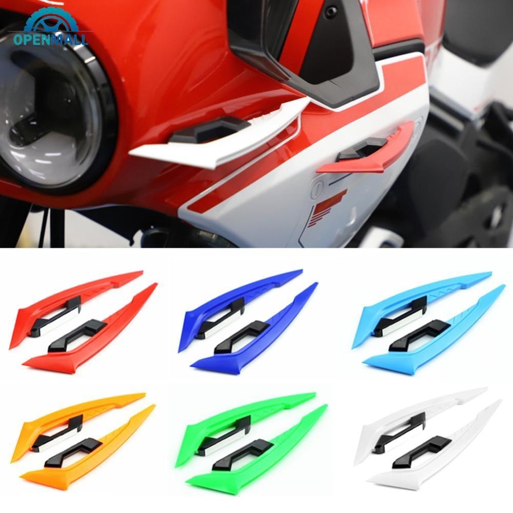 OPENMALL 2Pcs Motorcycle Winglets Front Side Spoiler Aerodynamic Wing ...