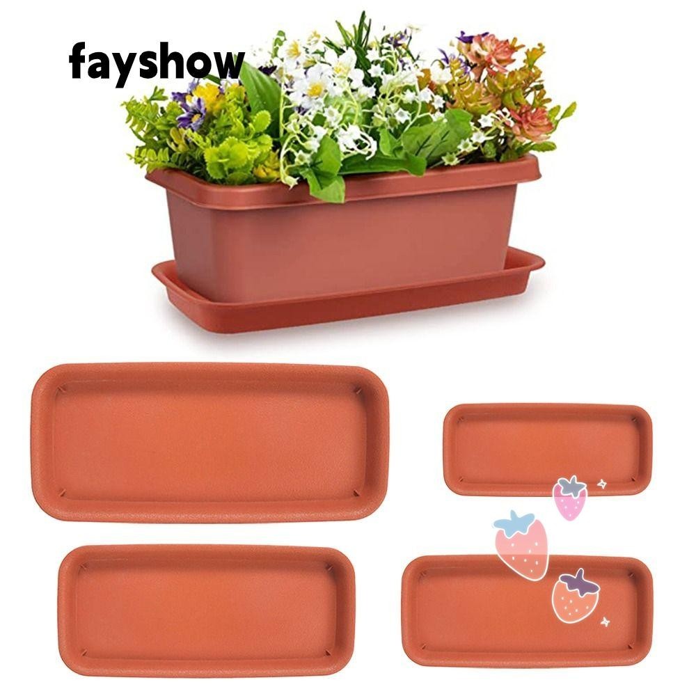 FAY 1Pcs Plant Saucer Garden Rectangle Flower Pot Plastic Tray Saucers ...