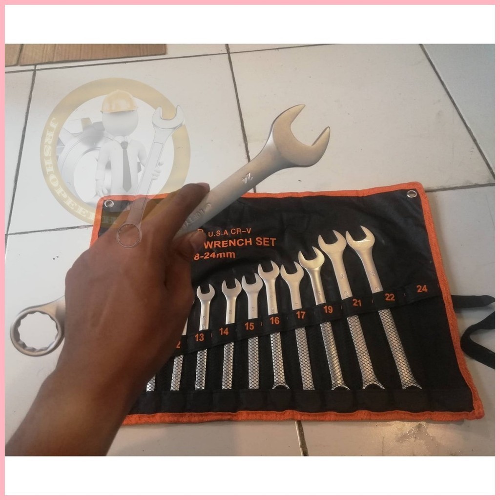 ஐ Jrshopeeph Lofty Power 14Pcs Combination Wrench Liyabe 8-24Mm Chrome ...
