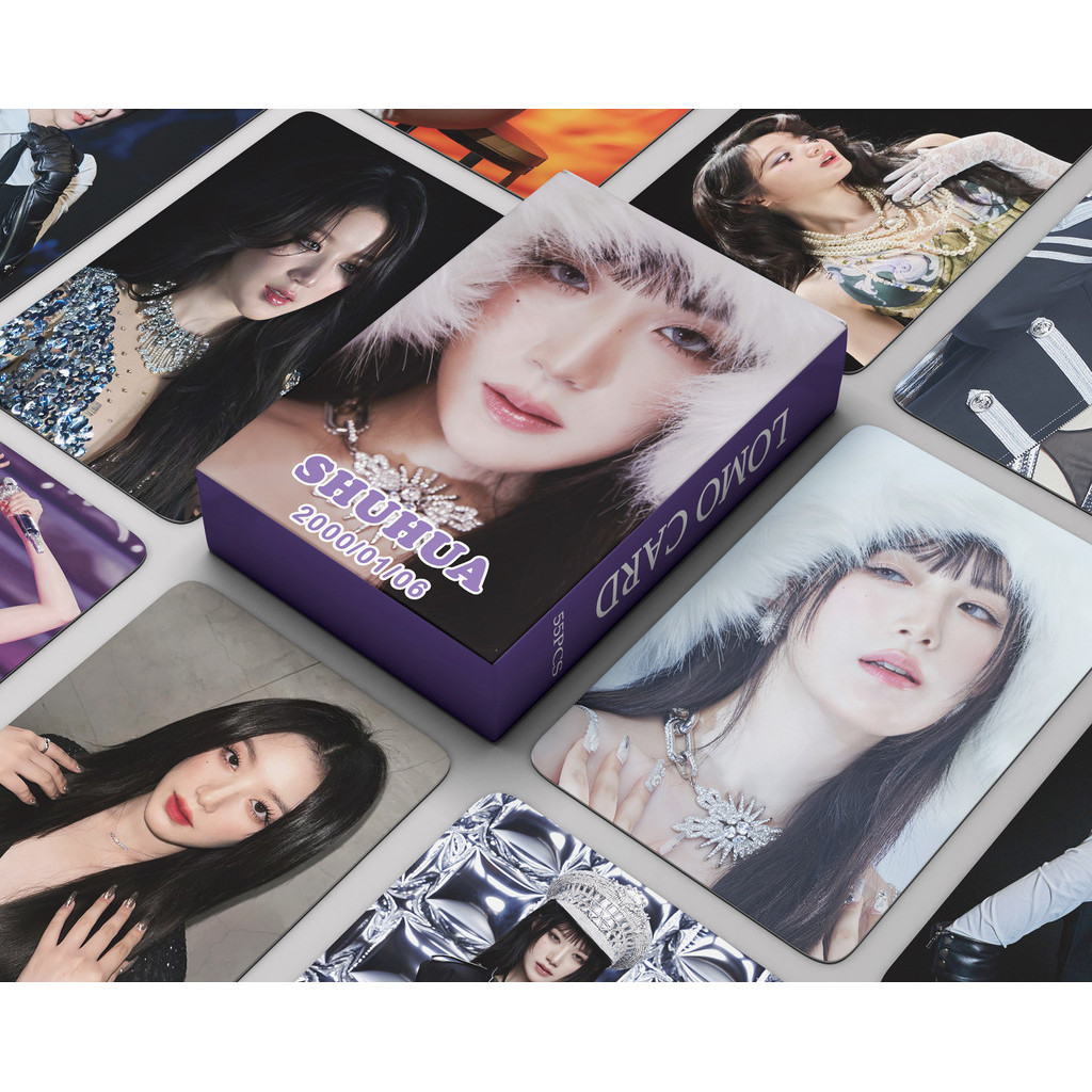 55pcs (G)I-DLE Lomo Cards 2nd Full Album [2] Super Lady Photocards ...