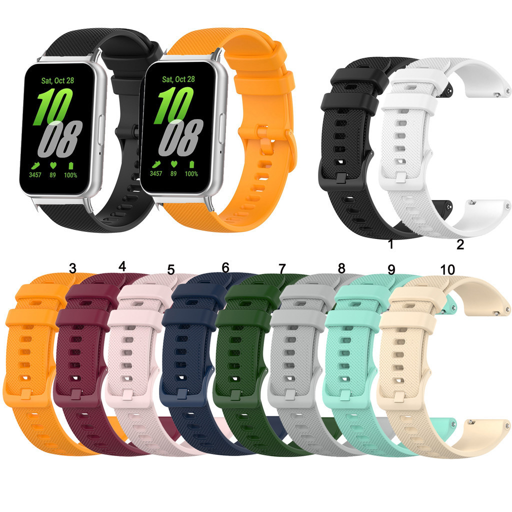 Soft Silicone Strap Candy Color Scheme for Samsung Galaxy Fit3 Fit 3 SM ...