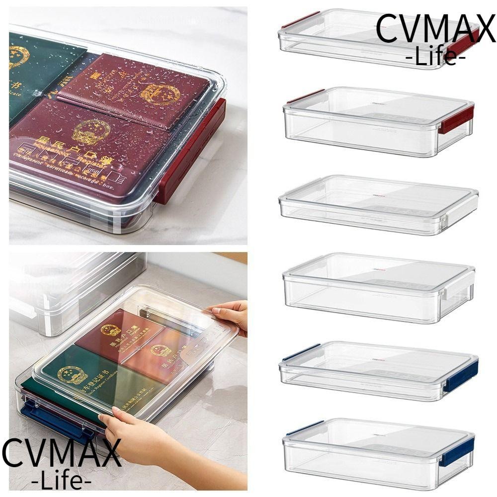 CMAX 1Pcs File Storage Box, Stackable Plastic Paper Organizer, Durable ...