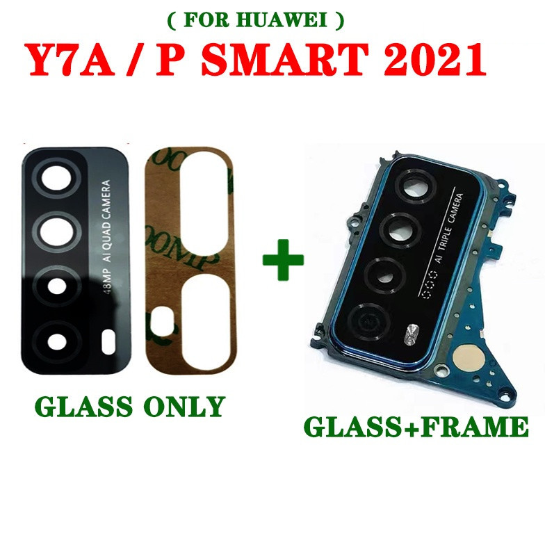 Rear Back Camera Lens Glass For Huawei Y7A / P Smart 2021 Camera Lens ...