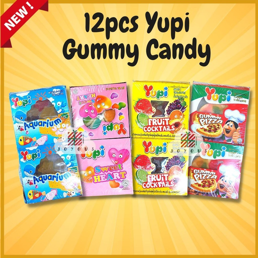 12pcs Yupi Gummy Candy Series +- 15g (1Box =12pkt) | Shopee Philippines