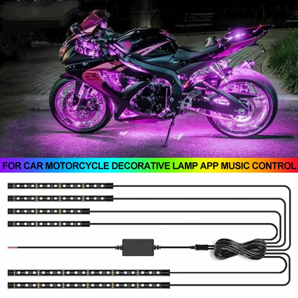 Motorcycle under glow Atmosphere led light 12V RGB LED Ambient Light ...