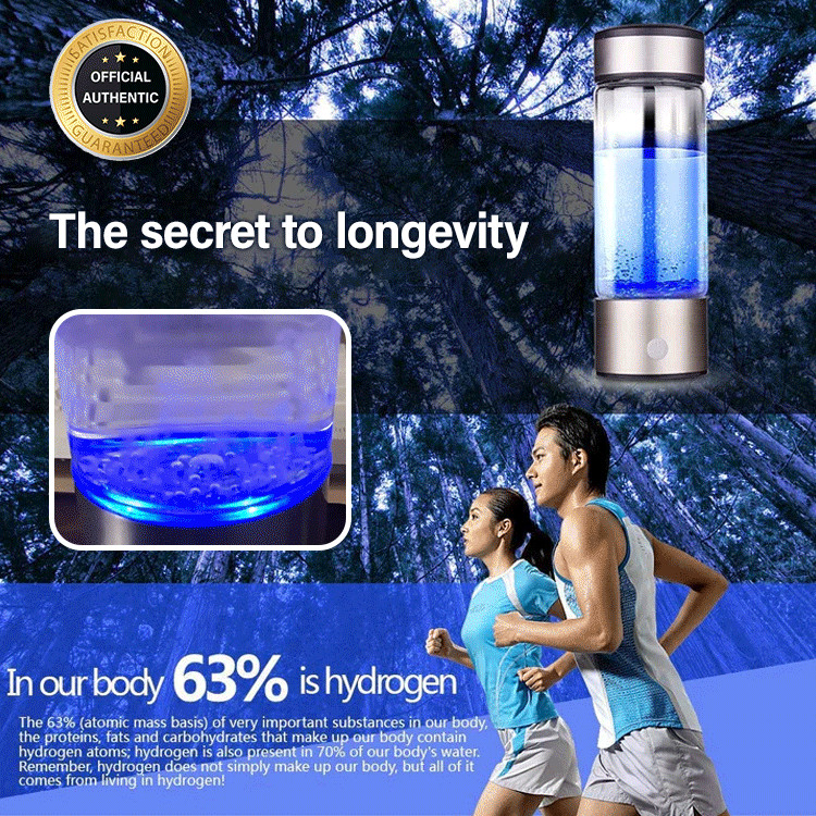 【Hot】Hydrogen-Rich Water Cup/Rechargeable Negative Ion Water Cup/Glass Cup Automatic Sterilizing ...