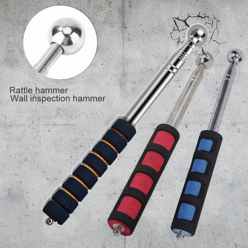Telescopic Wall Check Hammer Adjustable Empty Drum Hammer Walls Floors ...