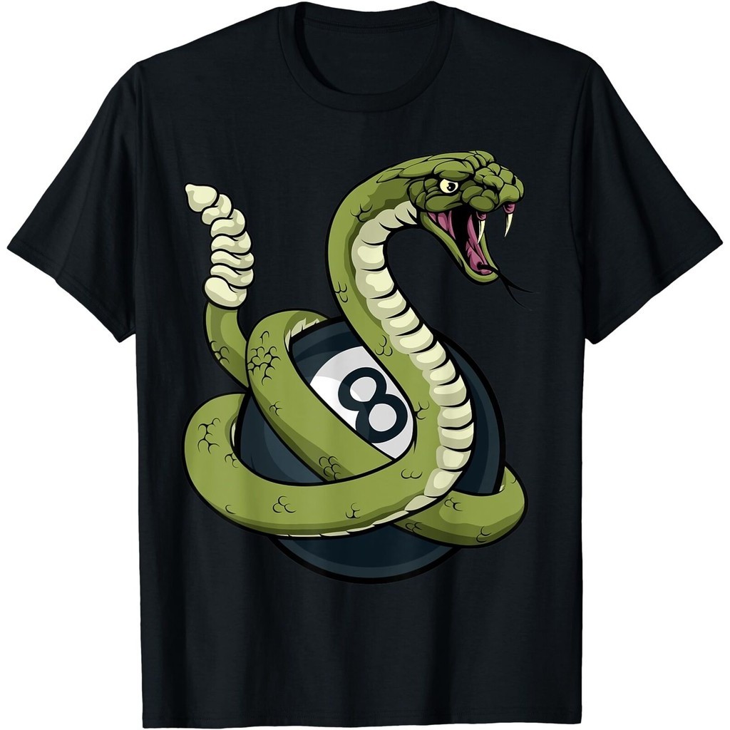 Snake Pool 8 Ball Billiards Best Design Great T-Shirt | Shopee Philippines