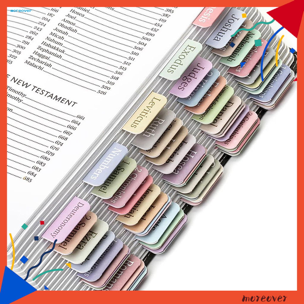 MORE Bible Tab Index Labels Clear Print Book Index Tabs Print Bible ...