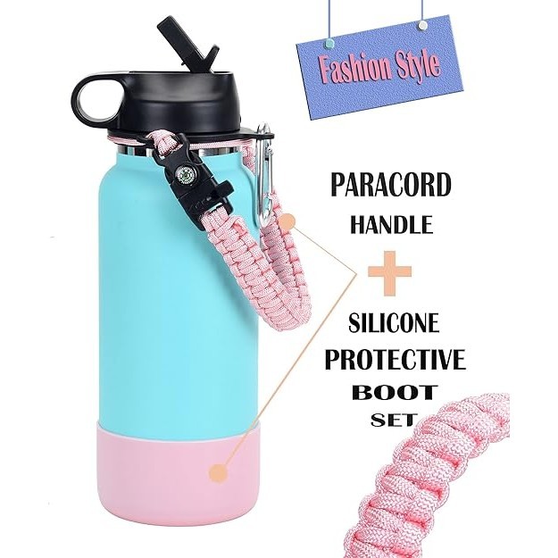 Silicone boots tumbler accessories waterproof rope Water bottle ...