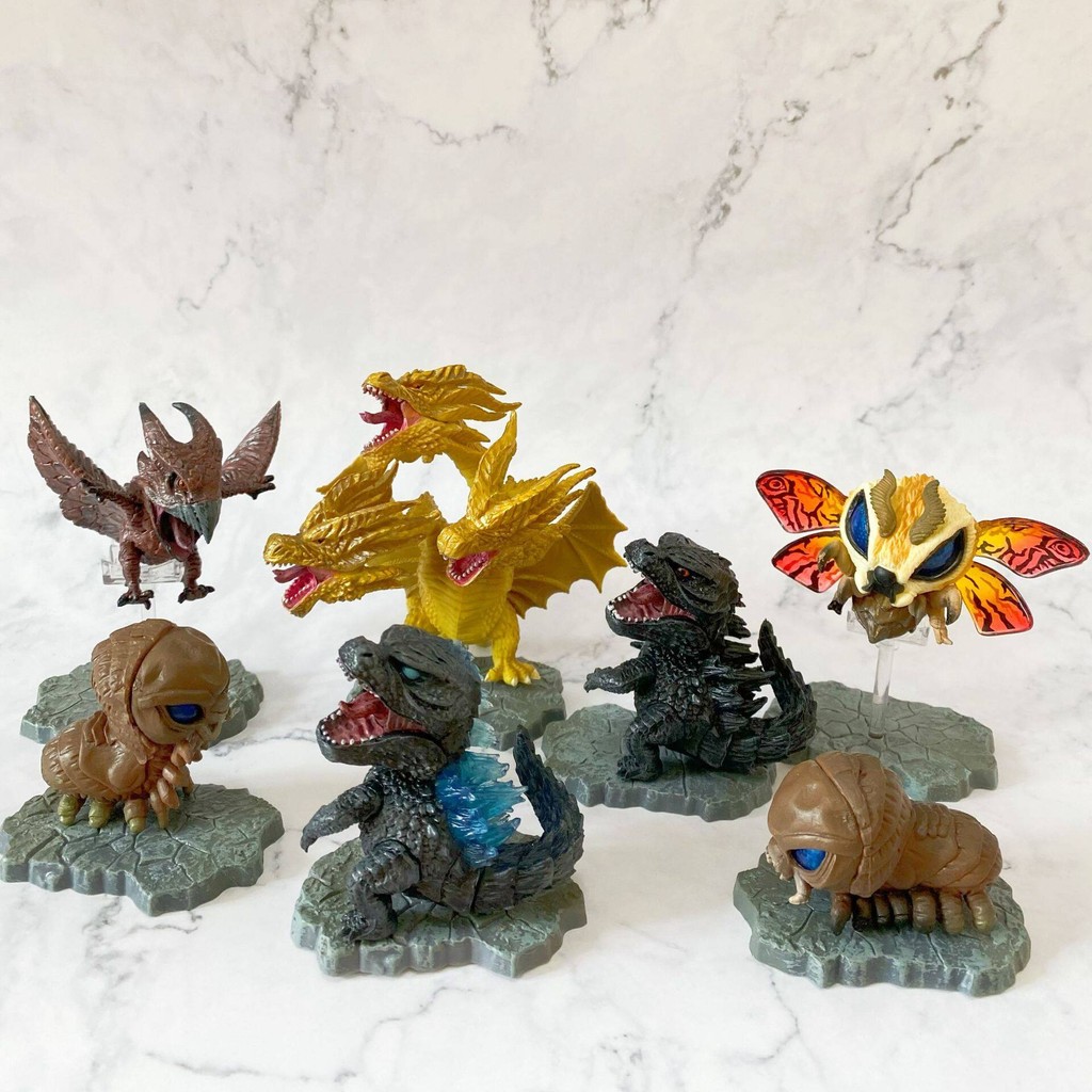 XYJ-Kids Toy Store 7pcs/set Dinosaur Movie Godzilla 2 Rodan Mothra King ...