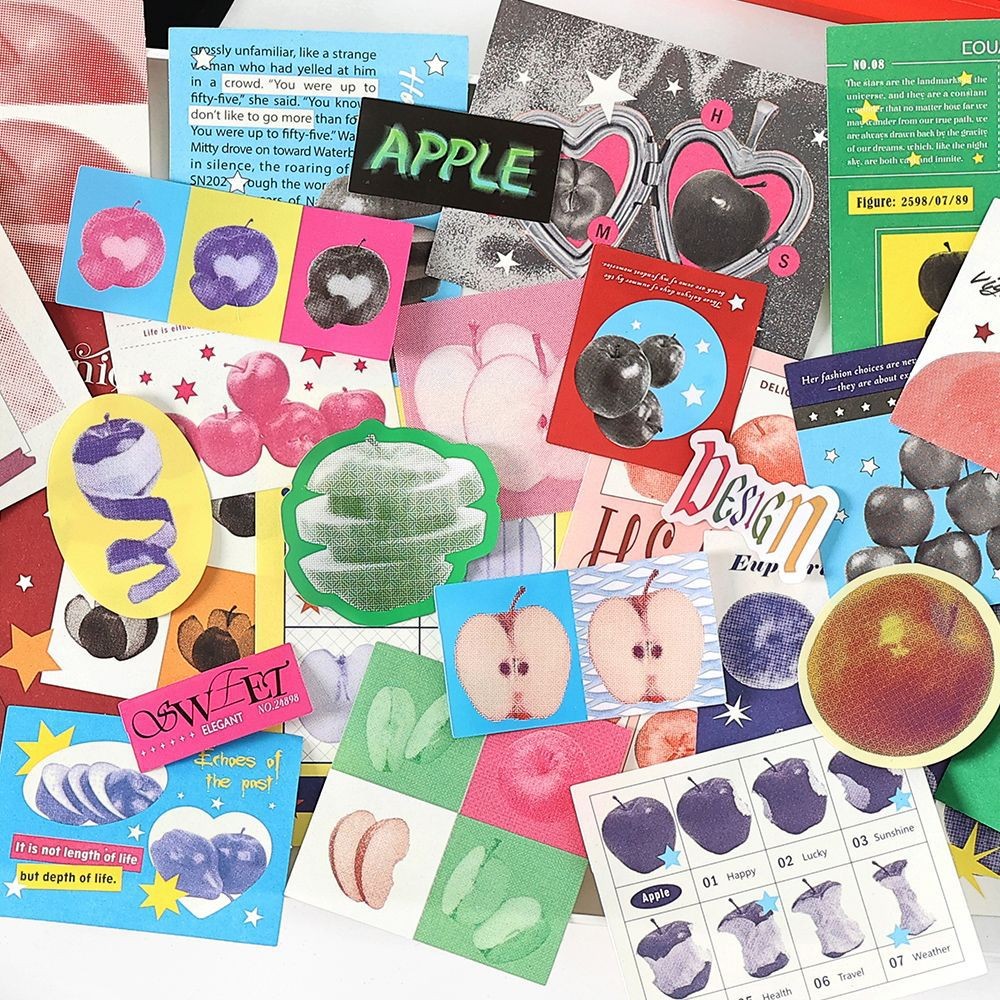 Cdaily|30 Sheets into American Retro Character Material Pack Hot ...