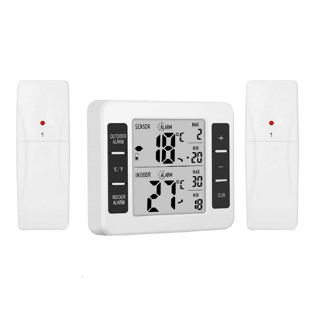 1 Pcs Wireless Refrigerator Thermometer, Digital Temperature Monitor ...