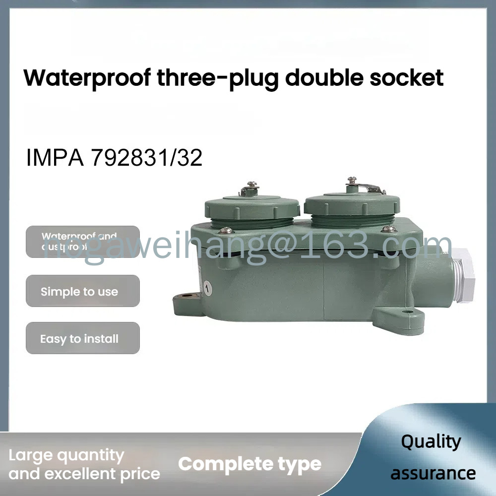 IMPA792831 792832 Waterproof three-pin socket Z-2M CZXS marine resin ...