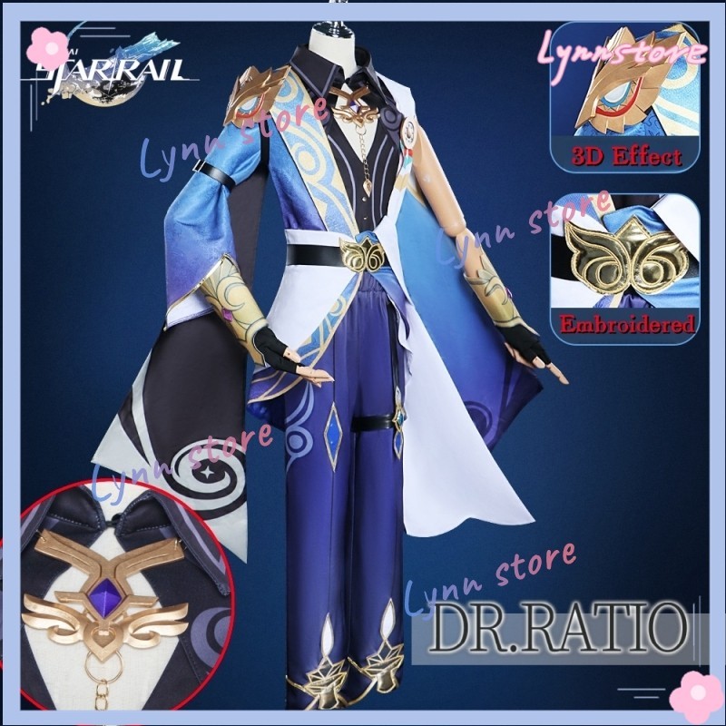 XS-3XL Star Rail Dr.Ratio Cosplay Costume Game Honkai Star Rail Dr ...