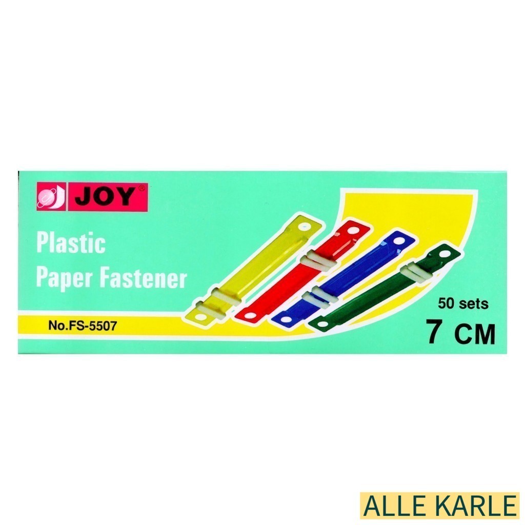 Joy Plastic Paper Fastener | Alle Karle | Shopee Philippines