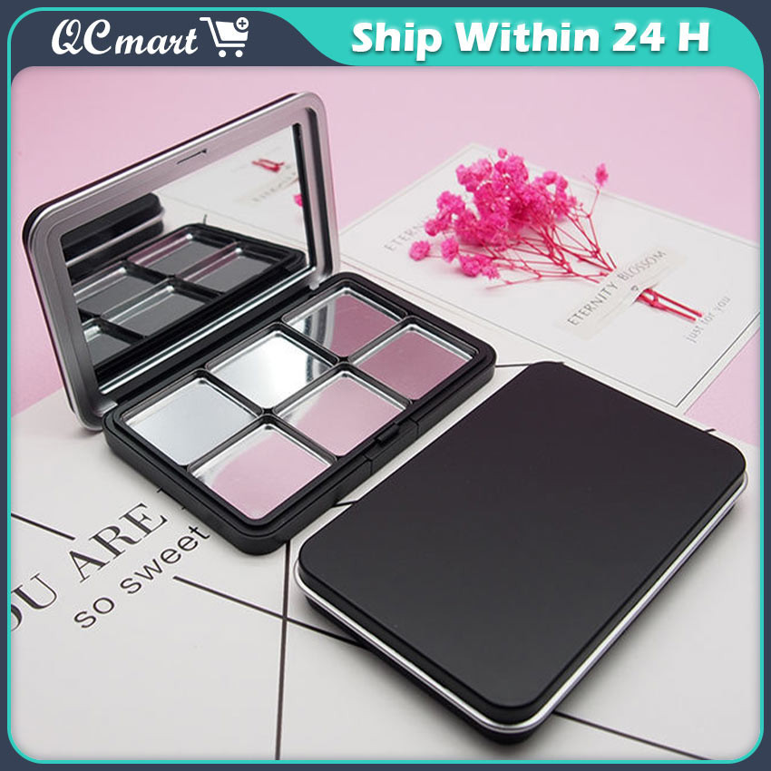 【Fast Shipment】 Matte Black Empty Magnetic Cosmetics Palette Eyeshadow ...