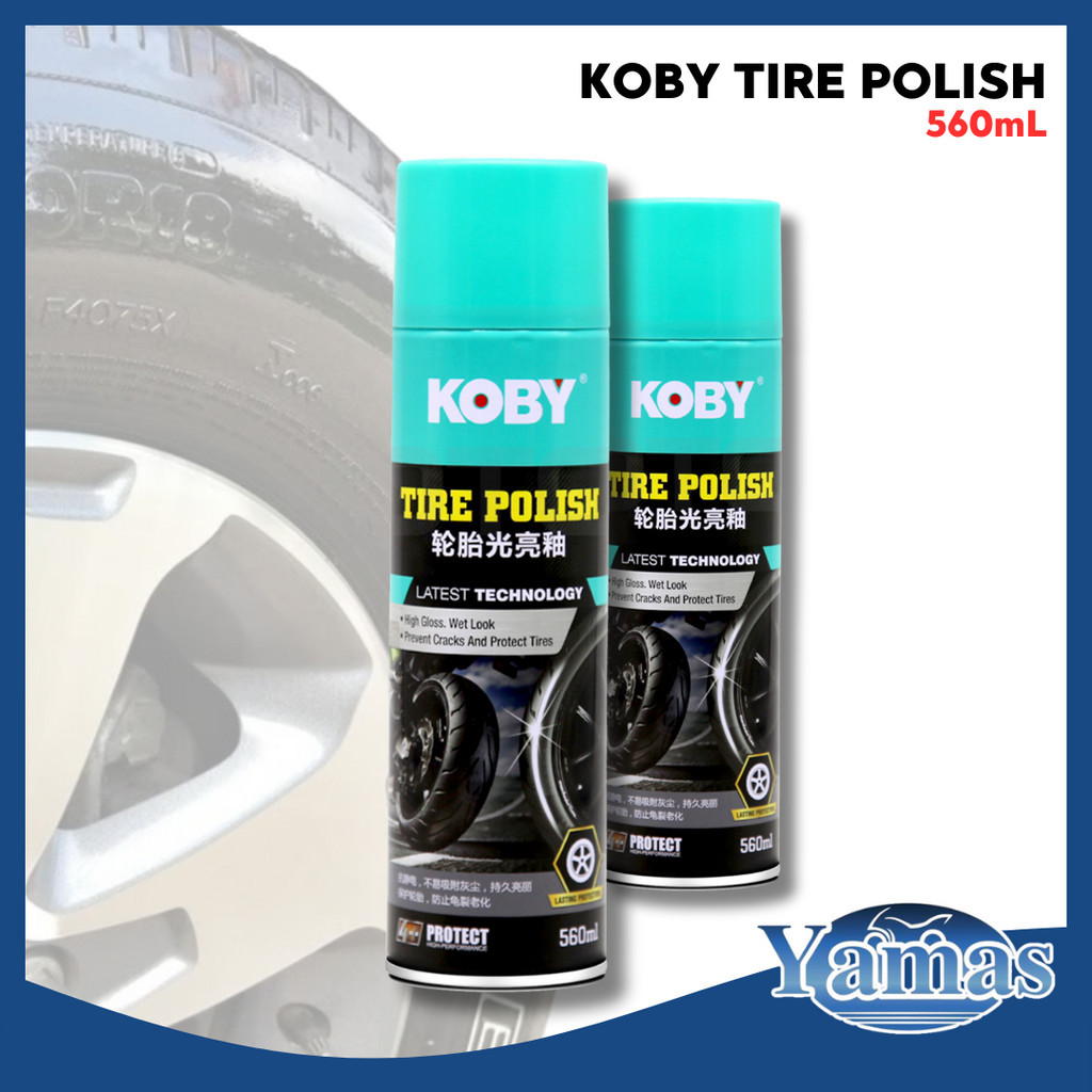 MOTORCYCLE PARTS CARE ORIGINAL KOBY TIRE POLISH 560ML FOR MOTORCYCLE ...